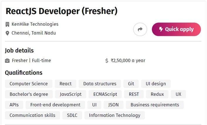 Jones Sathya on LinkedIn: #reactjs #dailyjobs #hiringalerts # ... Jones Sathya on LinkedIn: #reactjs #dailyjobs #hiringalerts # ...