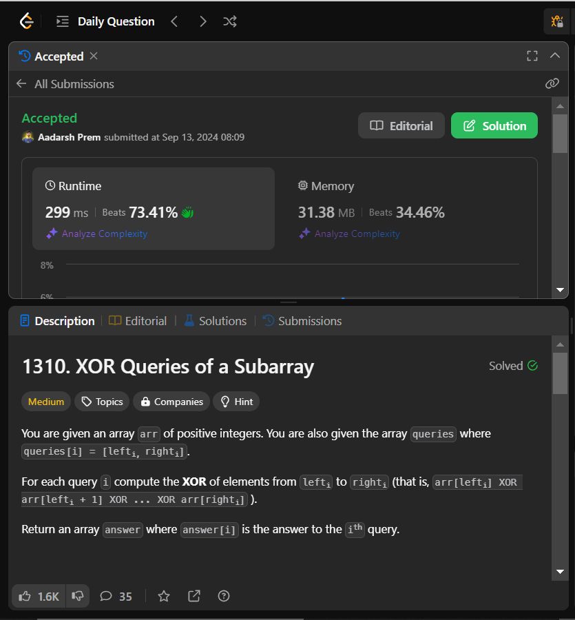 Aadarsh Prem on LinkedIn: #leetcode #datastructures #algorithms #xor # ... Aadarsh Prem on LinkedIn: #leetcode #datastructures #algorithms #xor # ...