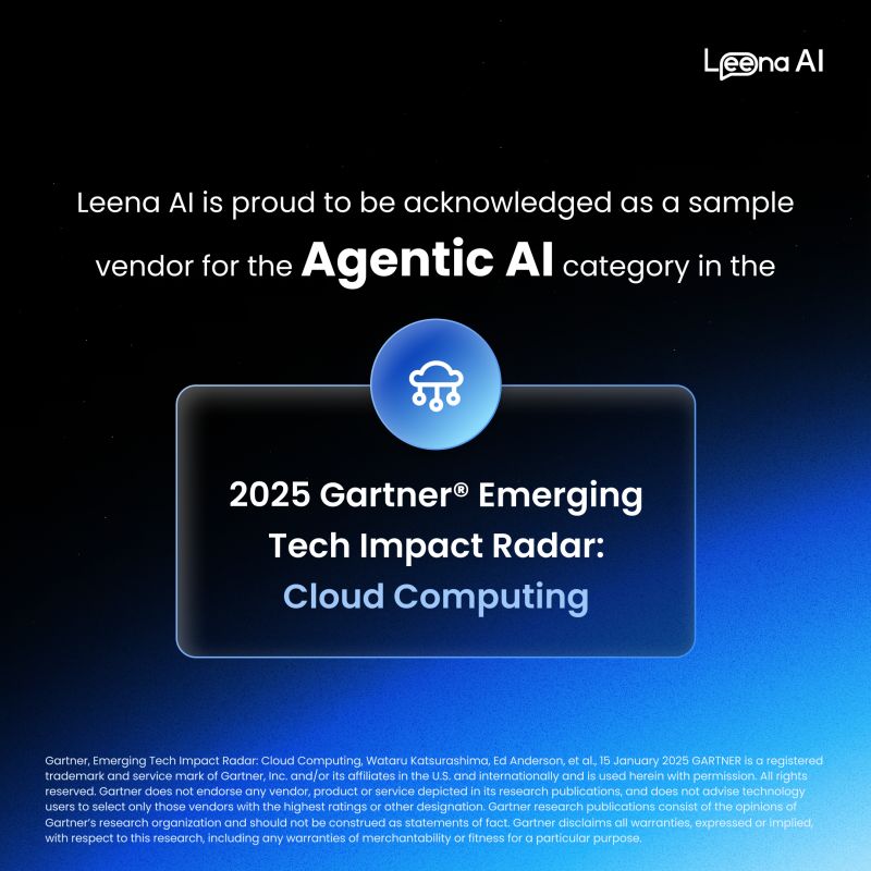 Leena AI mentioned next to foundational models by Gartner in the ... Leena AI mentioned next to foundational models by Gartner in the ...