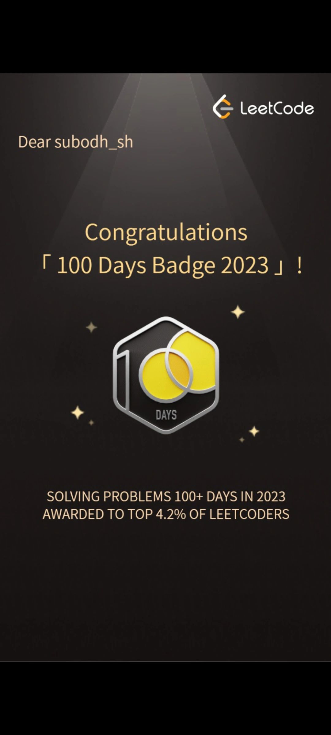 #codingjourney #persistence #leetcode2023 #leetcodestreak | Subodh Sharma #codingjourney #persistence #leetcode2023 #leetcodestreak | Subodh Sharma