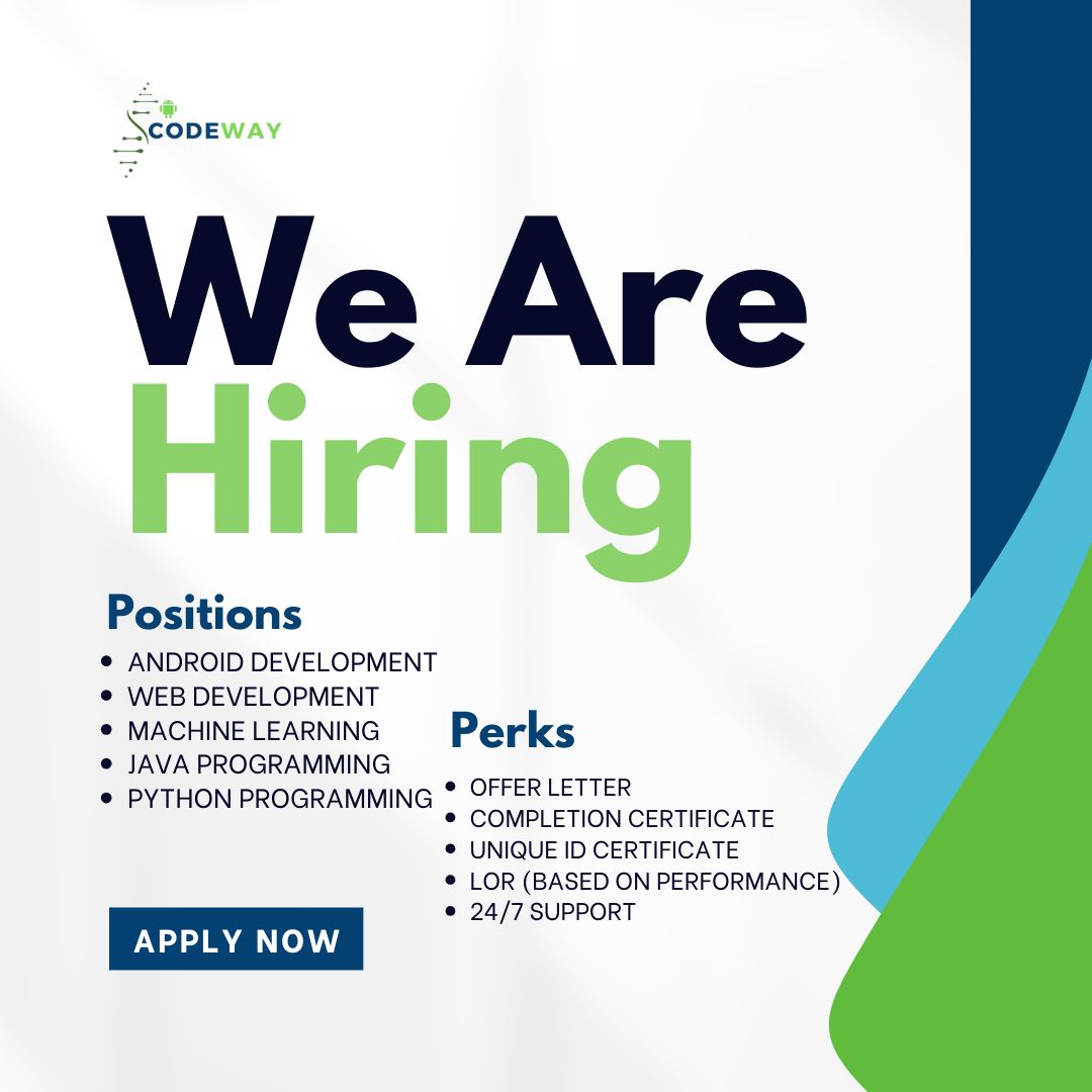 Codeway Solutions on LinkedIn: ๐Summer Internship Program ๐ ... Codeway Solutions on LinkedIn: ๐Summer Internship Program ๐ ...