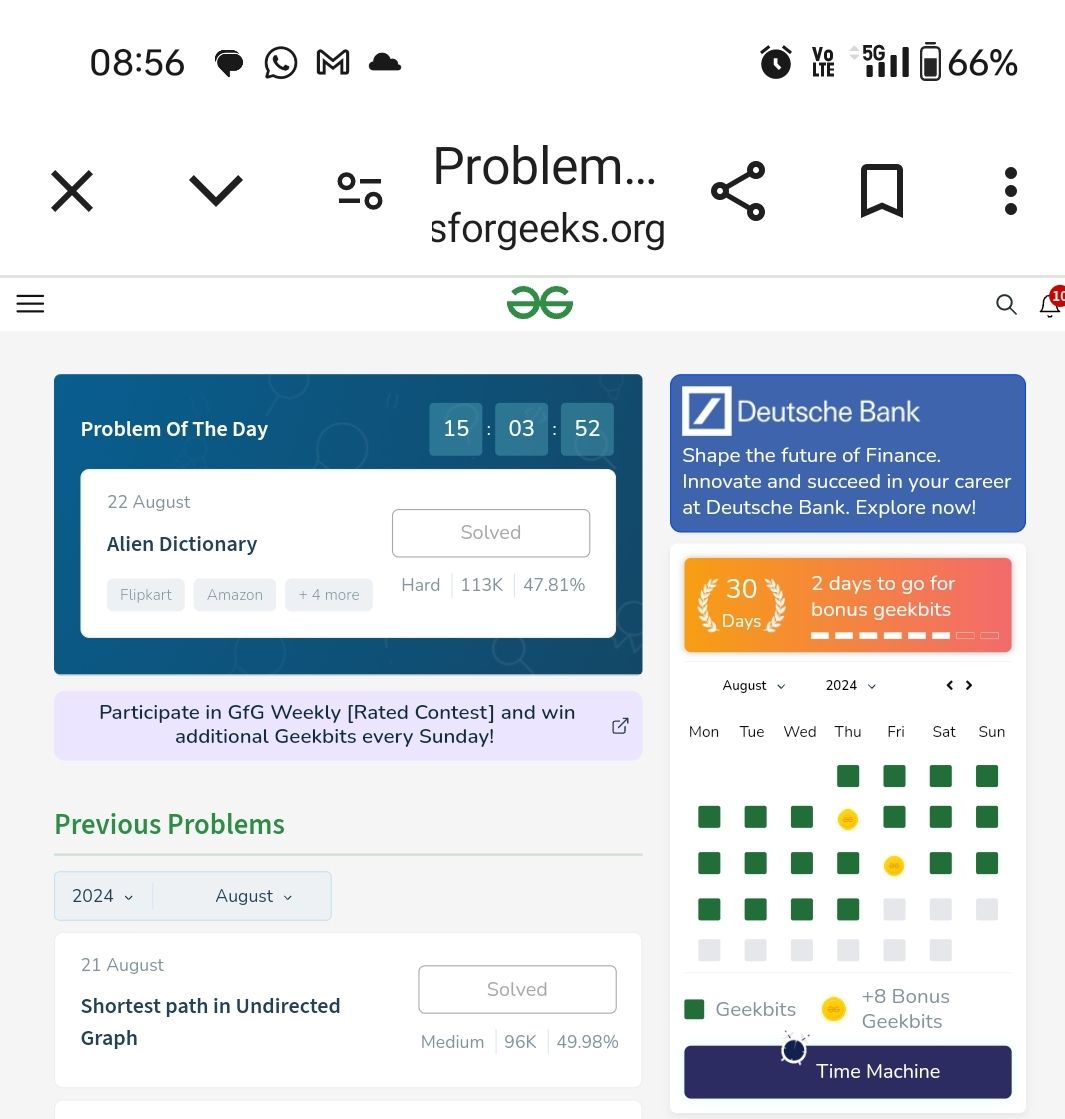 Nekkanti vandana on LinkedIn: #geekstreak2024 #geeksforgeeks # ... Nekkanti vandana on LinkedIn: #geekstreak2024 #geeksforgeeks # ...