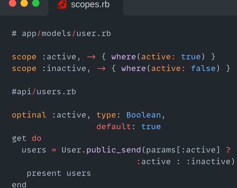 Mahadee Hasan Abir on LinkedIn: #scope #ruby #rubyonrails #grape Mahadee Hasan Abir on LinkedIn: #scope #ruby #rubyonrails #grape