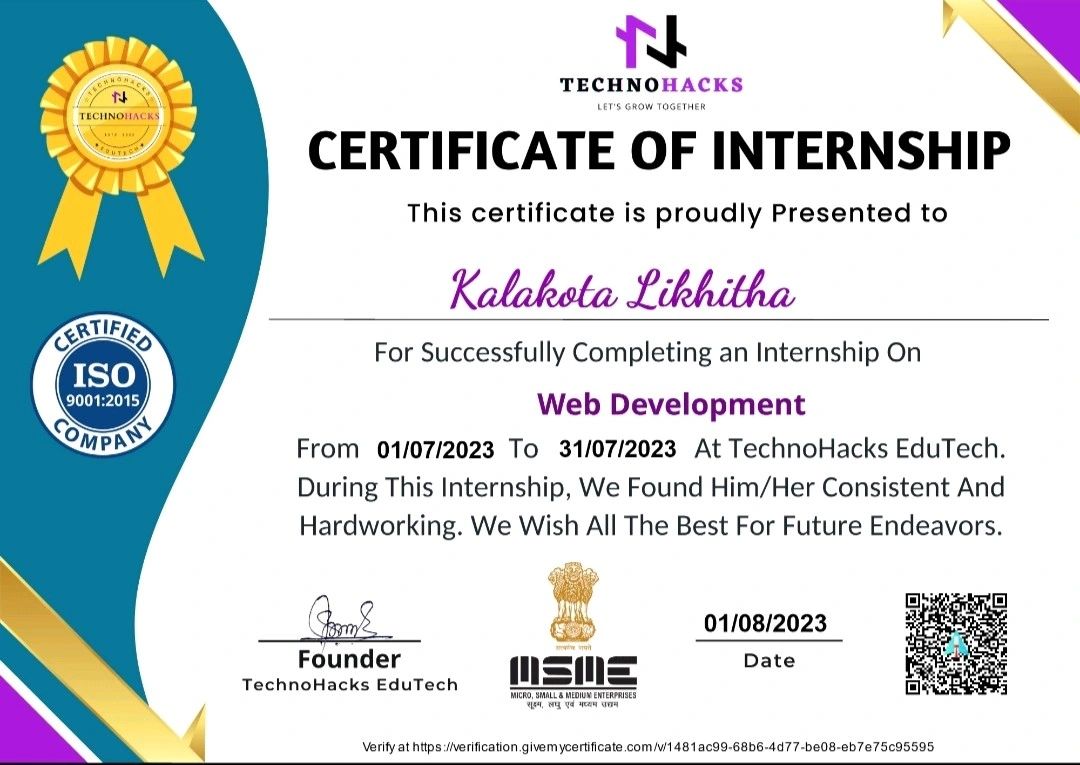 Kalakota Likhitha on LinkedIn: #webdevelopment Kalakota Likhitha on LinkedIn: #webdevelopment