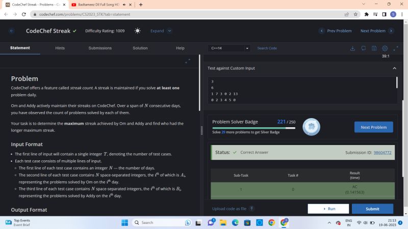 SUSHMA K on LinkedIn: #day51 #100daysofcodechallenge #codechef #like # ... SUSHMA K on LinkedIn: #day51 #100daysofcodechallenge #codechef #like # ...