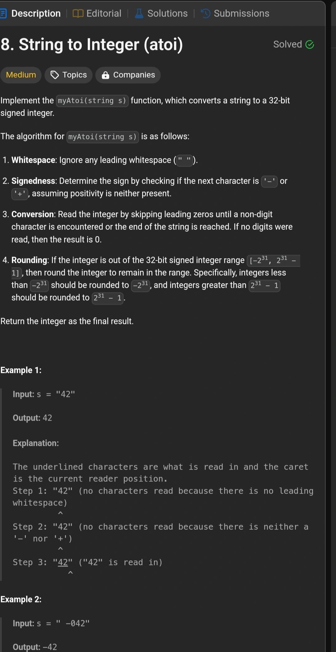 Himanshu Verma on LinkedIn: I successfully solved leetcode problem #8 ... Himanshu Verma on LinkedIn: I successfully solved leetcode problem #8 ...