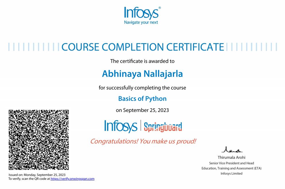 Abhinaya Nallajarla on LinkedIn: #python #programming #learning # ... Abhinaya Nallajarla on LinkedIn: #python #programming #learning # ...