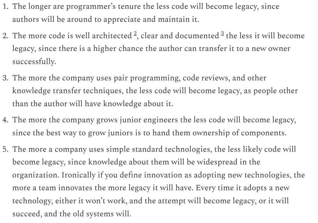 Kris Thompson on LinkedIn: Re-defining what legacy code is by David ... Kris Thompson on LinkedIn: Re-defining what legacy code is by David ...