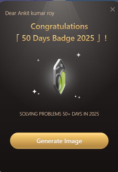 #leetcode #problemsolving #coding #achievement | Ankit kumar Roy #leetcode #problemsolving #coding #achievement | Ankit kumar Roy