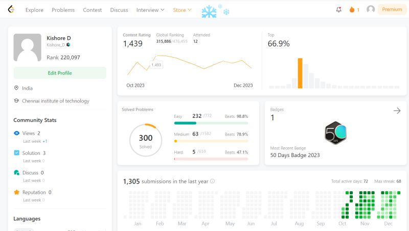 Kishore D on LinkedIn: #codingjourney #leetcode #problemsolving # ... Kishore D on LinkedIn: #codingjourney #leetcode #problemsolving # ...