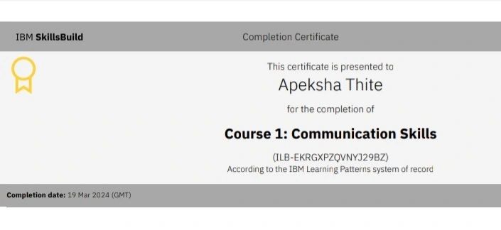 Apeksha Thite on LinkedIn: Hello connections... Excited to share that I ... Apeksha Thite on LinkedIn: Hello connections... Excited to share that I ...