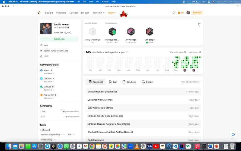 Sachin Kumar on LinkedIn: #codingjourney #leetcode #problemsolving # ... Sachin Kumar on LinkedIn: #codingjourney #leetcode #problemsolving # ...