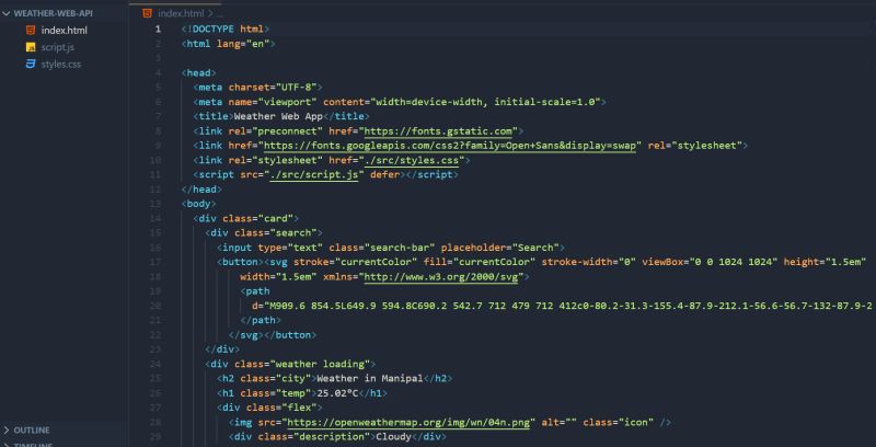 Shubham Srivastava on LinkedIn: 🌤️ Task 3 Completed: Weather Web App ... Shubham Srivastava on LinkedIn: 🌤️ Task 3 Completed: Weather Web App ...