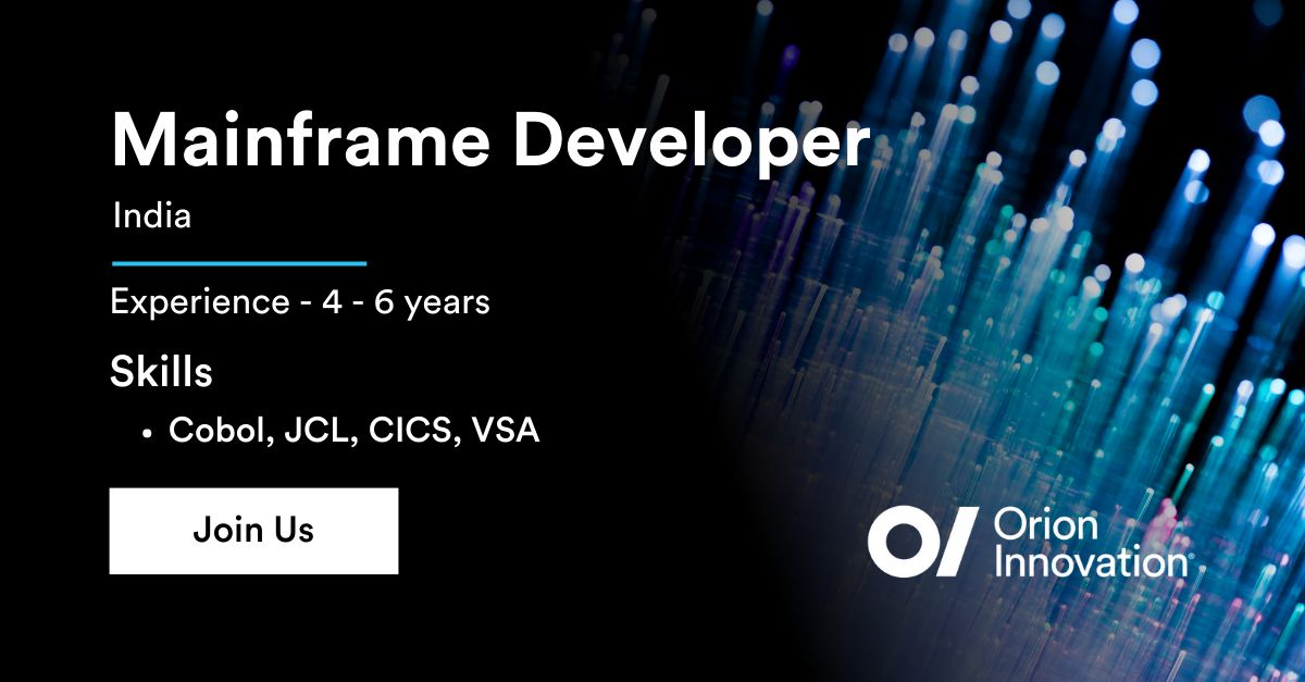 Orion Innovation on LinkedIn: #mainframedeveloper #mainframejobs # ... Orion Innovation on LinkedIn: #mainframedeveloper #mainframejobs # ...