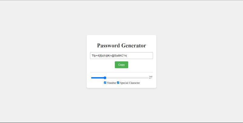 How I created a password generator app in React | Harsh Seth posted on ... How I created a password generator app in React | Harsh Seth posted on ...
