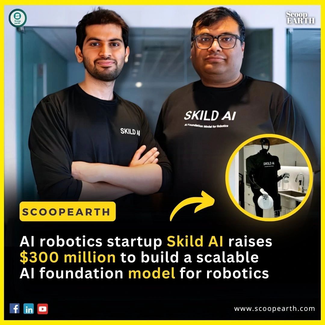 Skild AI raises $300M to build AI foundation | Scoopearth. posted on ... Skild AI raises $300M to build AI foundation | Scoopearth. posted on ...