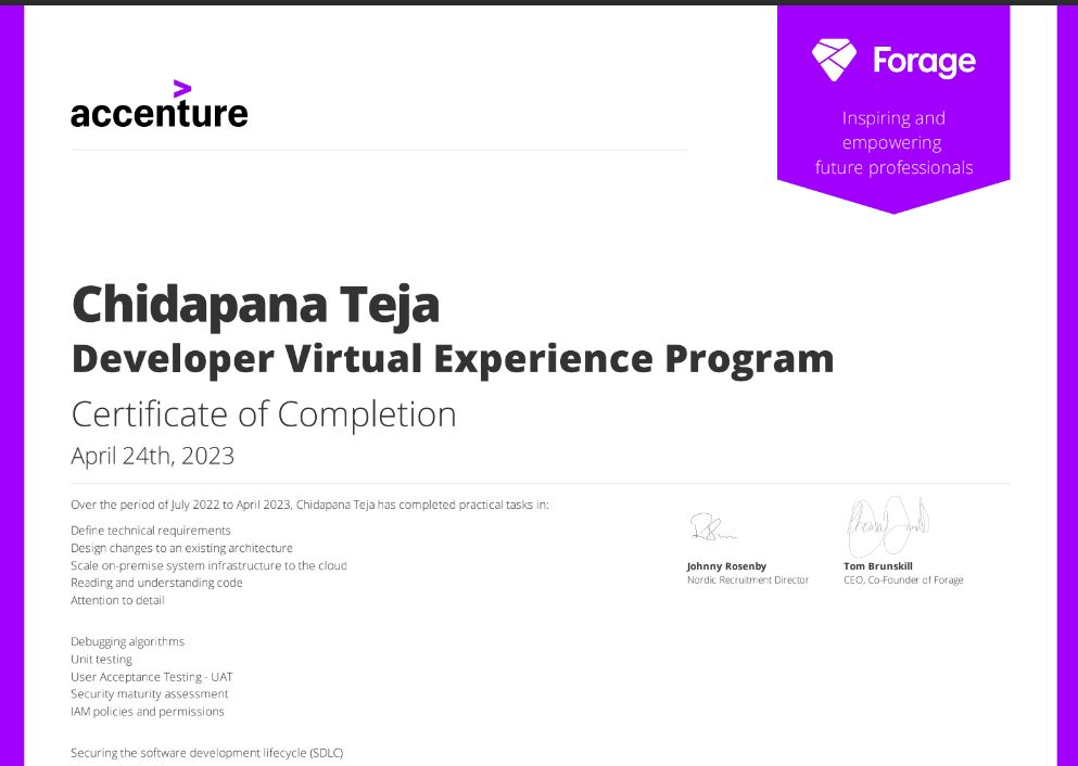 Teja Chidapana on LinkedIn: #share #techcommunity #developer #accenture ... Teja Chidapana on LinkedIn: #share #techcommunity #developer #accenture ...