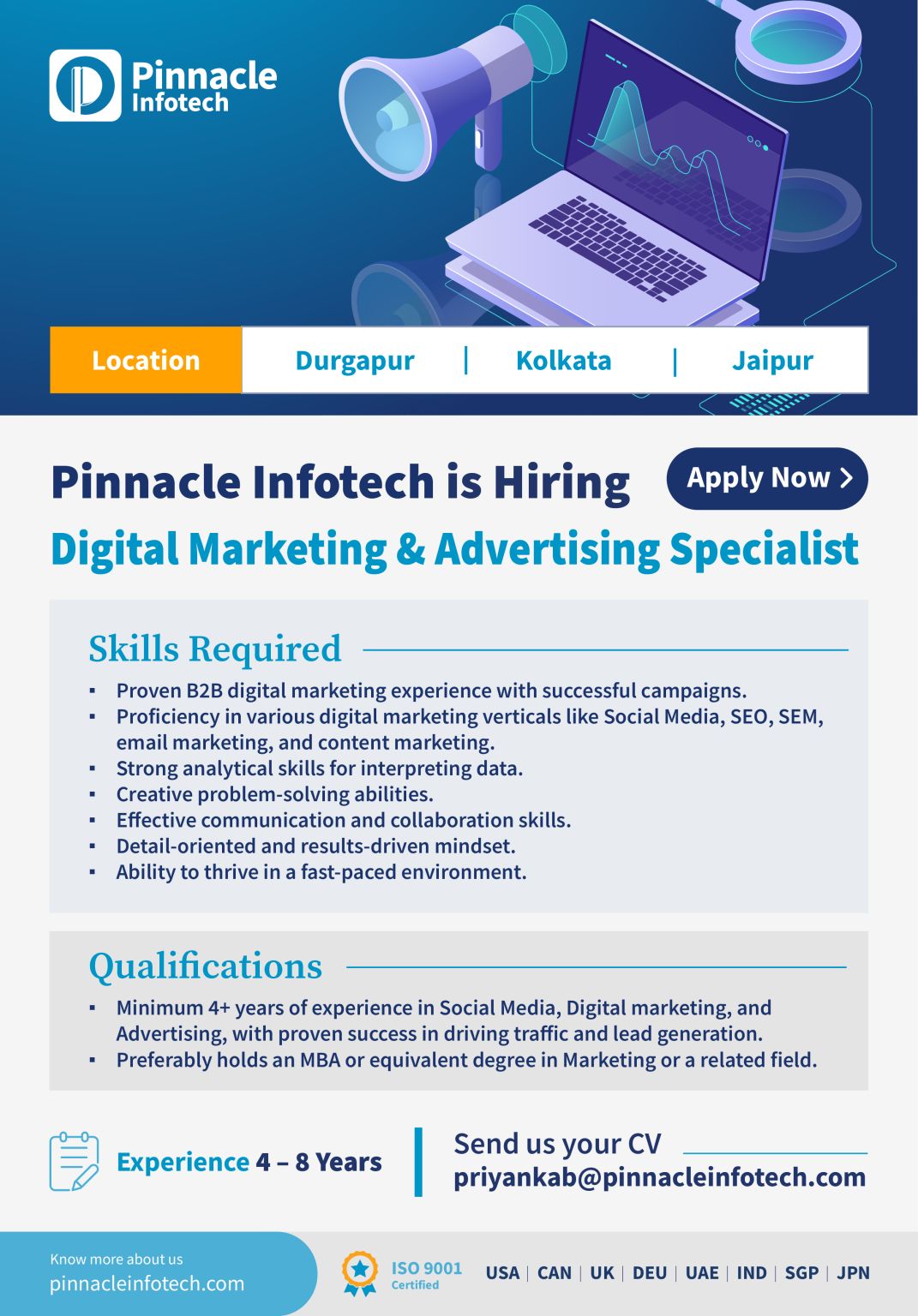 Sathish Kumar K R on LinkedIn: Pinnacle Infotech is hiring..👇👇 Sathish Kumar K R on LinkedIn: Pinnacle Infotech is hiring..👇👇