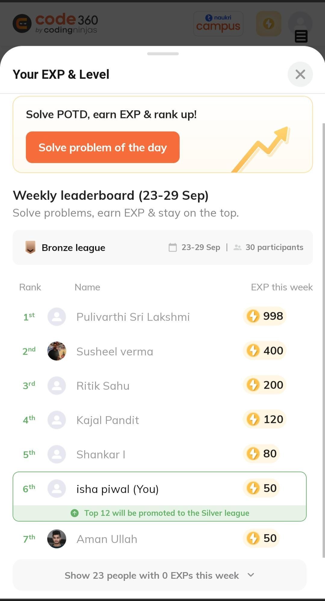 Isha Piwal on LinkedIn: #day6 #dsa #codingjourney #arraysindsa # ... Isha Piwal on LinkedIn: #day6 #dsa #codingjourney #arraysindsa # ...