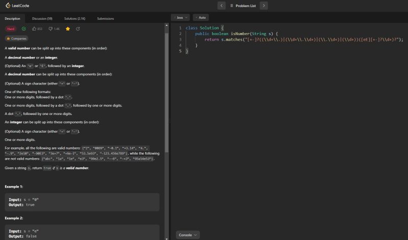 Saran Kumar R on LinkedIn: #regex #java #leetcode Saran Kumar R on LinkedIn: #regex #java #leetcode