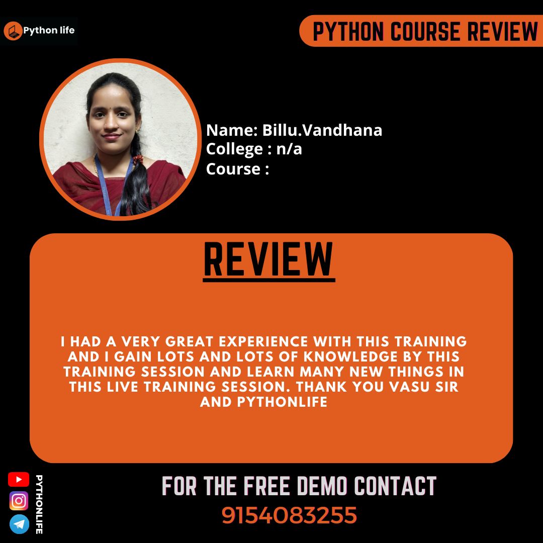 VASU KUMAR PALANI on LinkedIn: #python #pythontrainer #learnpython # ... VASU KUMAR PALANI on LinkedIn: #python #pythontrainer #learnpython # ...
