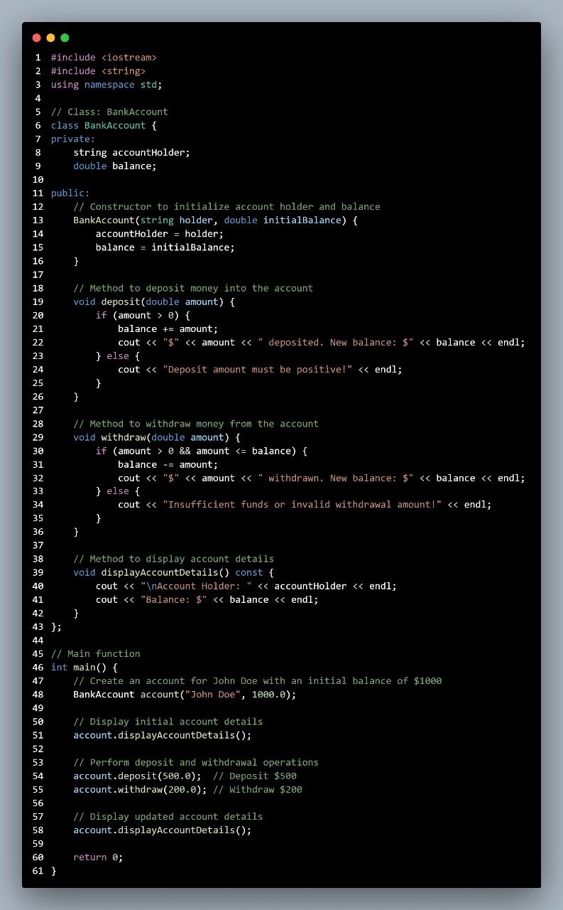 Meenu Kori on LinkedIn: #100daysofcode #cplusplus #oop #bankmanagement ... Meenu Kori on LinkedIn: #100daysofcode #cplusplus #oop #bankmanagement ...