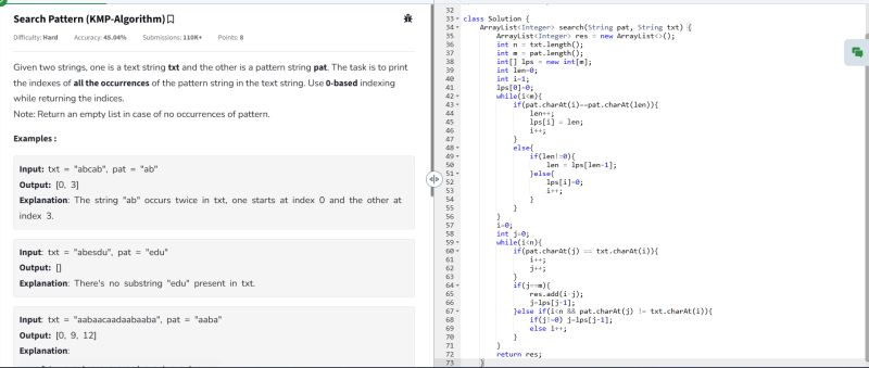 #kmpalgorithm #dsa #javaprogramming #patternmatching #codeeveryday ... #kmpalgorithm #dsa #javaprogramming #patternmatching #codeeveryday ...