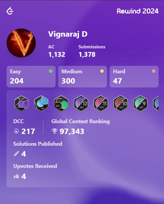 Vignaraj D on LinkedIn: #leetcode #coding #problemsolving #growth # ... Vignaraj D on LinkedIn: #leetcode #coding #problemsolving #growth # ...