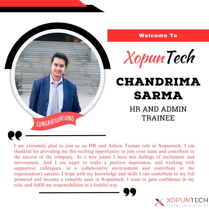 XopunTech (India) Pvt. Ltd. on LinkedIn: #newhire #members #team #xopuntech XopunTech (India) Pvt. Ltd. on LinkedIn: #newhire #members #team #xopuntech