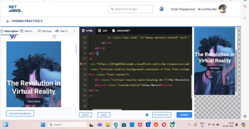 Sunitha Bai M on LinkedIn: #day #css #html #boostrap #nxtwave Sunitha Bai M on LinkedIn: #day #css #html #boostrap #nxtwave