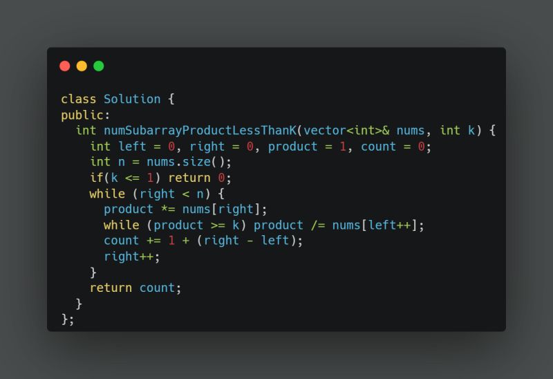 LeetCode Problem 713: Subarray Product Less Than K | Dev Gupta posted ... LeetCode Problem 713: Subarray Product Less Than K | Dev Gupta posted ...