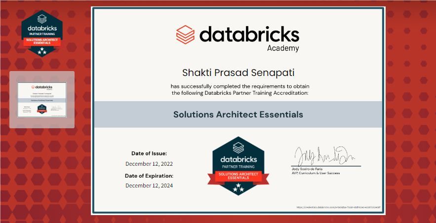 shakti senapati on LinkedIn: #architect #databricks #databricksacademy shakti senapati on LinkedIn: #architect #databricks #databricksacademy
