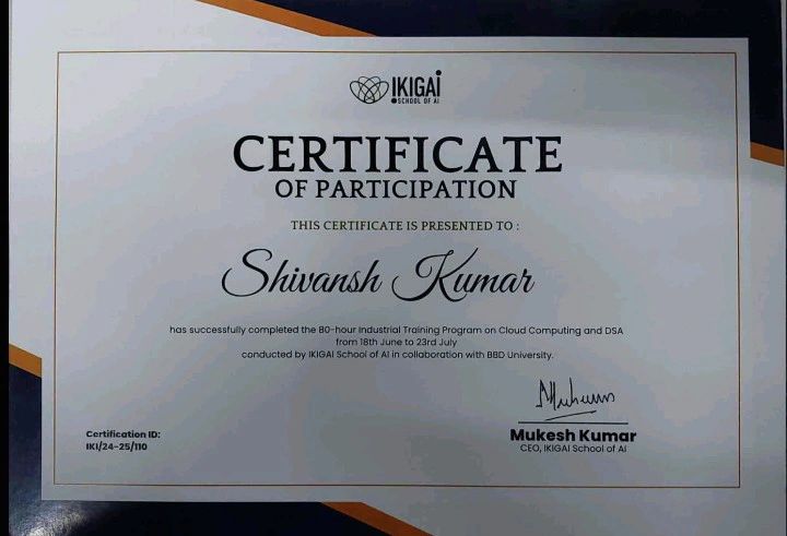 Shivansh Kumar on LinkedIn: #cloudcomputing #dsa #engineering Shivansh Kumar on LinkedIn: #cloudcomputing #dsa #engineering