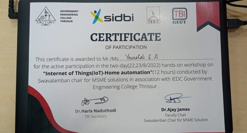 Completed a two-day workshop on IoT in Thrissur | Yousafali EA posted ... Completed a two-day workshop on IoT in Thrissur | Yousafali EA posted ...