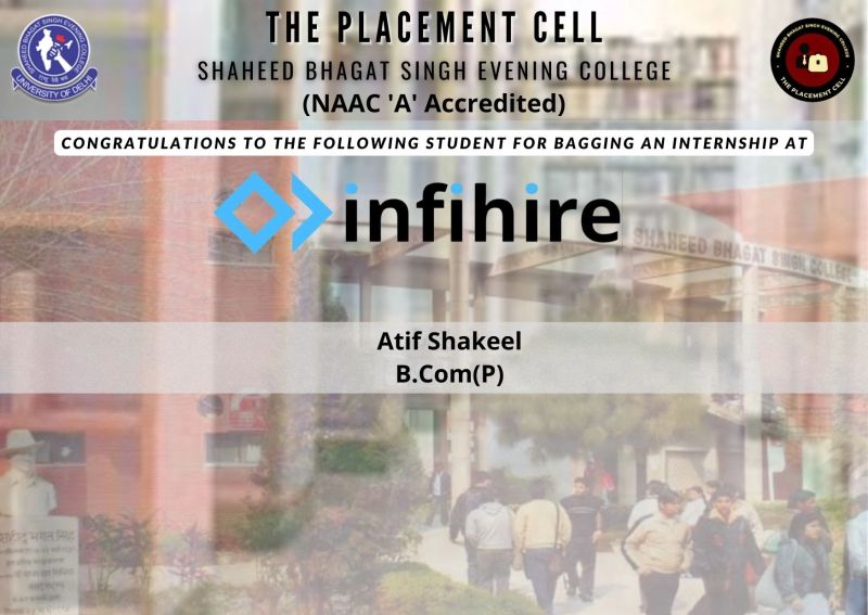 The Placement Cell, Shaheed Bhagat Singh Evening College, University of ... The Placement Cell, Shaheed Bhagat Singh Evening College, University of ...