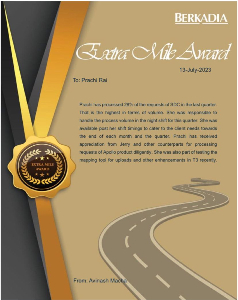 Prachi Rai on LinkedIn: #berkadia #extramileaward | 14 comments Prachi Rai on LinkedIn: #berkadia #extramileaward | 14 comments