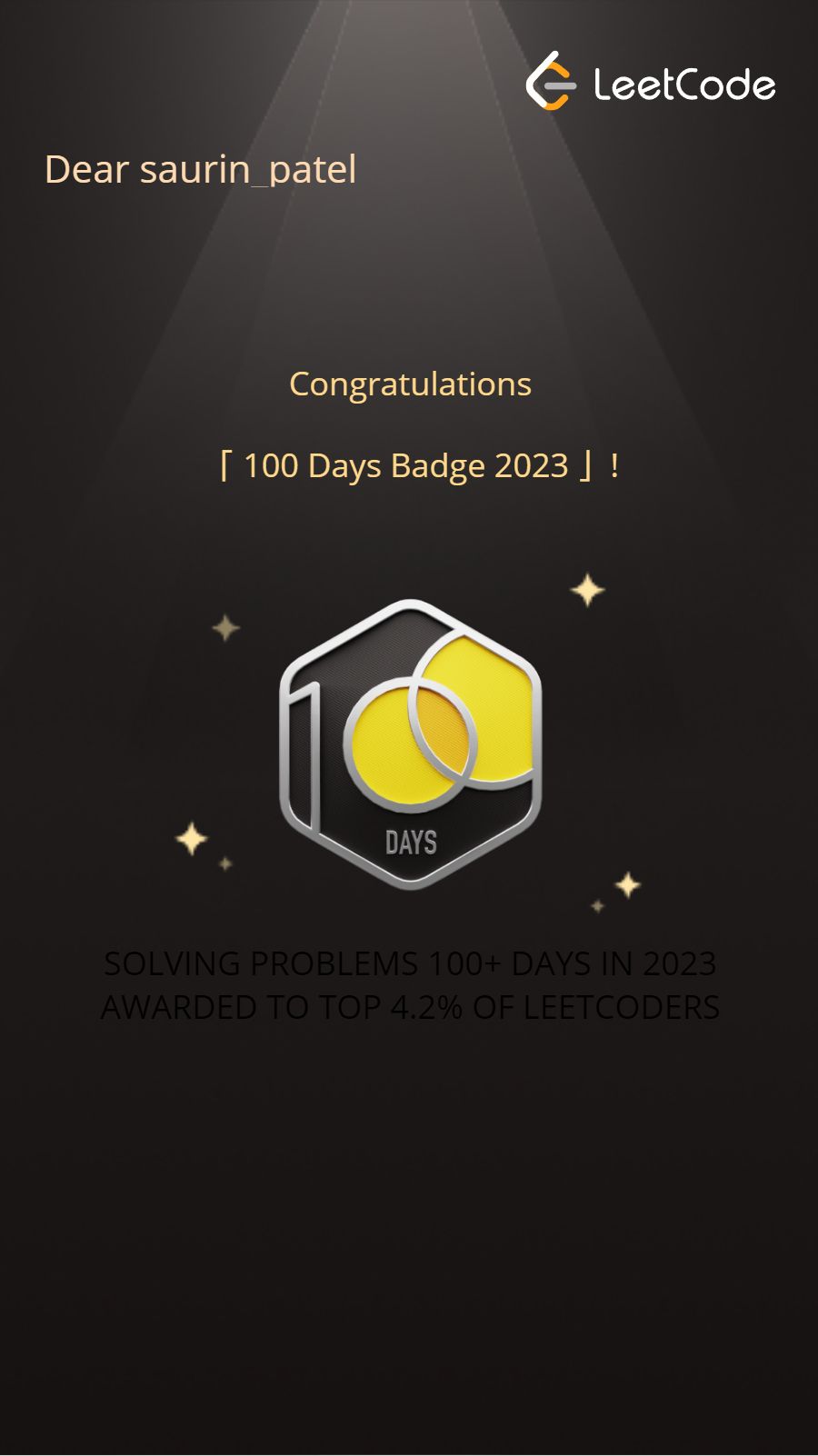 Saurin Patel on LinkedIn: #leetcode #100daysbadge #problemsolving # ... Saurin Patel on LinkedIn: #leetcode #100daysbadge #problemsolving # ...