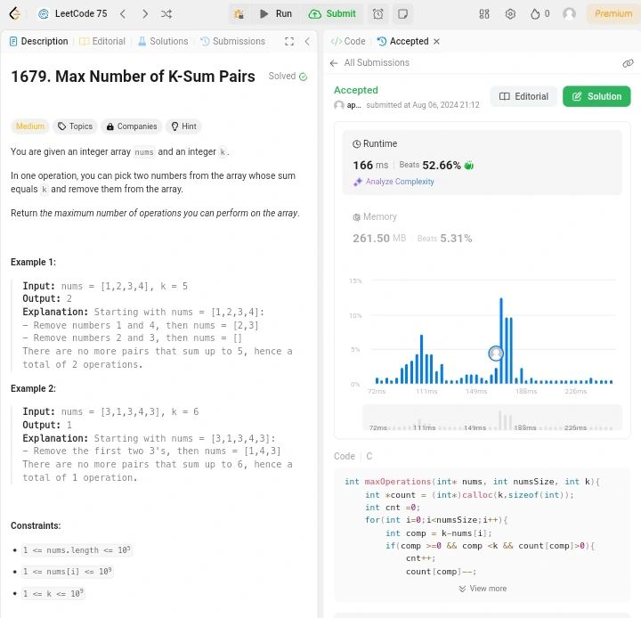Day 13 of #100DaysOfCode: Solved K-Sum Pairs in C | Apoorva Srinivasan ... Day 13 of #100DaysOfCode: Solved K-Sum Pairs in C | Apoorva Srinivasan ...