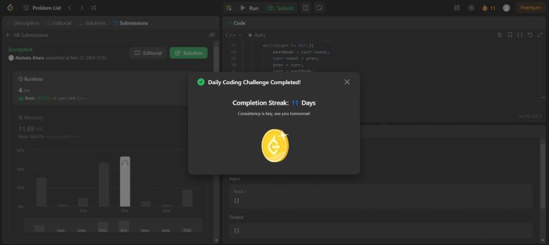 How I reverse linked lists on LeetCode | Akshata Khare posted on the ... How I reverse linked lists on LeetCode | Akshata Khare posted on the ...
