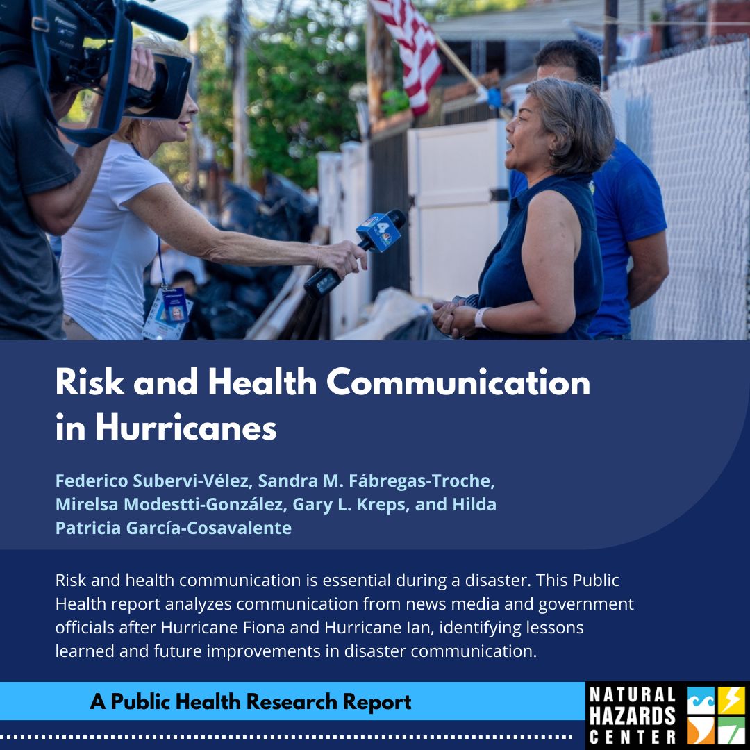 Natural Hazards Center on LinkedIn: #publichealth Natural Hazards Center on LinkedIn: #publichealth