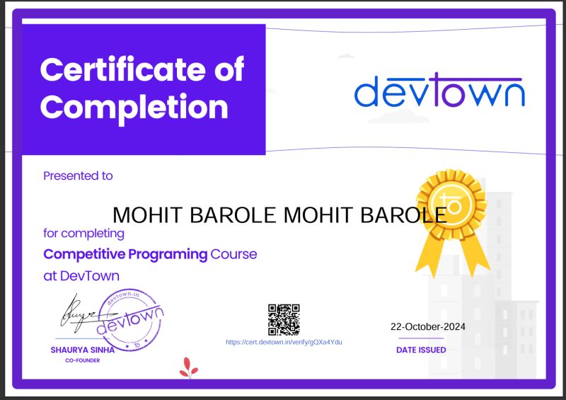 Mohit Barole on LinkedIn: #competitiveprogramming #coding # ... Mohit Barole on LinkedIn: #competitiveprogramming #coding # ...