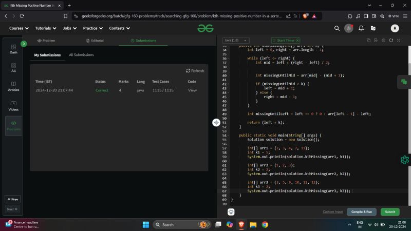 Rajesh Kanna on LinkedIn: #coding #java #algorithms #gfg160 Rajesh Kanna on LinkedIn: #coding #java #algorithms #gfg160