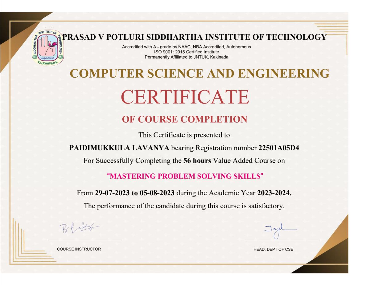 Lavanya Paidimukkula on LinkedIn: #problemsolving #continuouslearning # ... Lavanya Paidimukkula on LinkedIn: #problemsolving #continuouslearning # ...