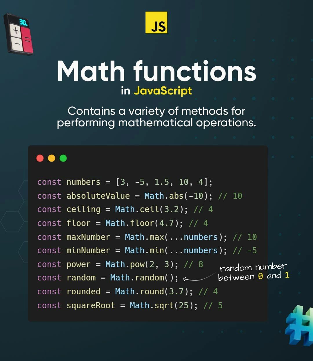 VIMAL RAJ M on LinkedIn: *JavaScript tips and tricks* *Math functions ... VIMAL RAJ M on LinkedIn: *JavaScript tips and tricks* *Math functions ...