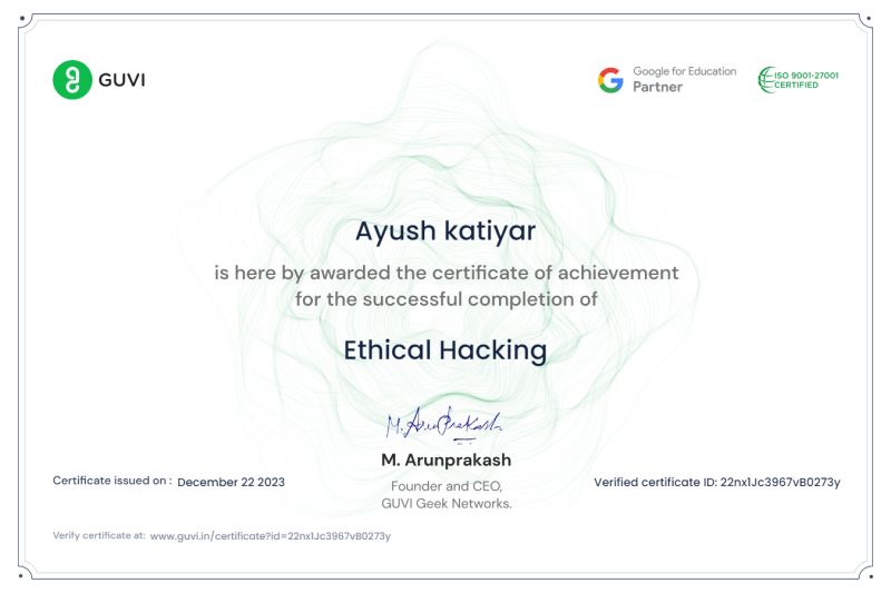 Ayush Katiyar on LinkedIn: I am thrilled to announce that I have ... Ayush Katiyar on LinkedIn: I am thrilled to announce that I have ...