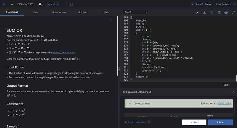 CodeChef Contest 84: Solving a problem with bitwise OR | Piyush Ghosh ... CodeChef Contest 84: Solving a problem with bitwise OR | Piyush Ghosh ...