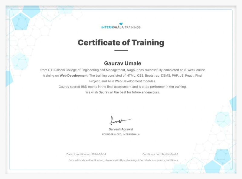 Gaurav Umale on LinkedIn: #html #css #java #react #webdevelopment # ... Gaurav Umale on LinkedIn: #html #css #java #react #webdevelopment # ...