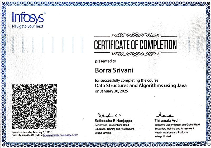 #java #dsa #algorithms #techcareer #learning #growthmindset | Borra Srivani #java #dsa #algorithms #techcareer #learning #growthmindset | Borra Srivani