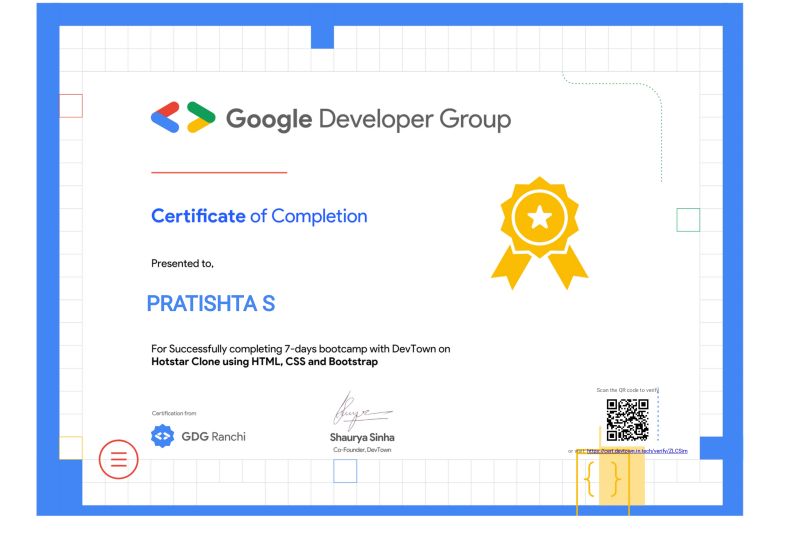 Pratishta Srikanth Prakash on LinkedIn: #certification #html #css #devtown Pratishta Srikanth Prakash on LinkedIn: #certification #html #css #devtown