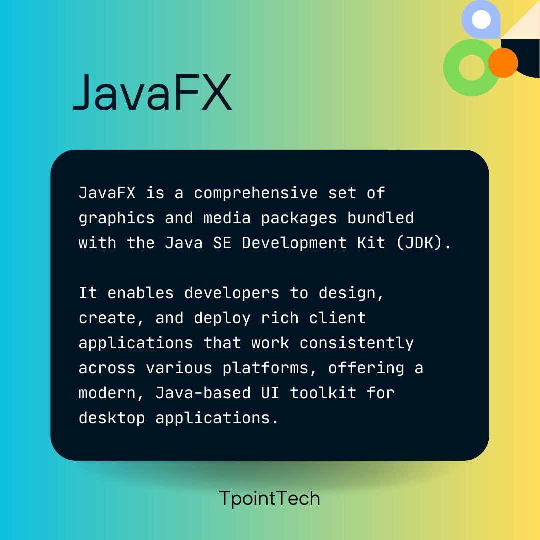 Tpoint Tech on LinkedIn: #javafx #programmingtutorial #javaswing # ... Tpoint Tech on LinkedIn: #javafx #programmingtutorial #javaswing # ...